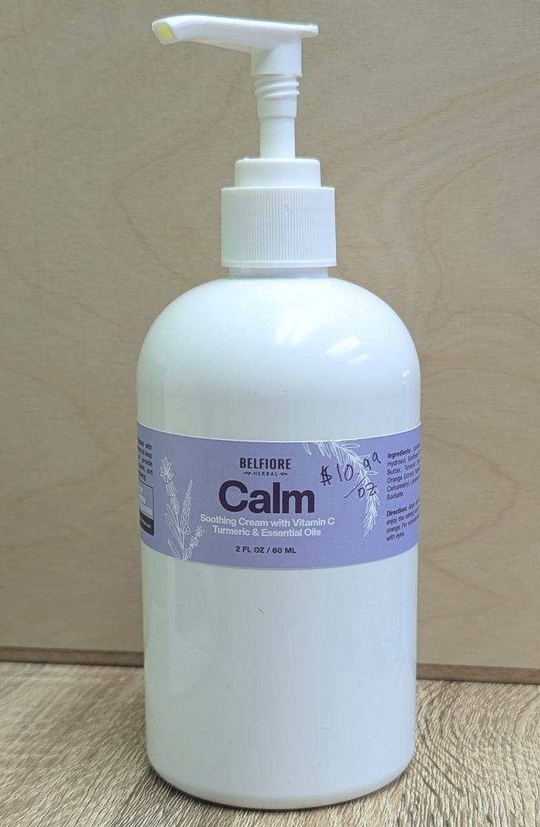 Calm Cream: Soothing Cream with Vitamin C, Turmeric, & Essential Oils ...